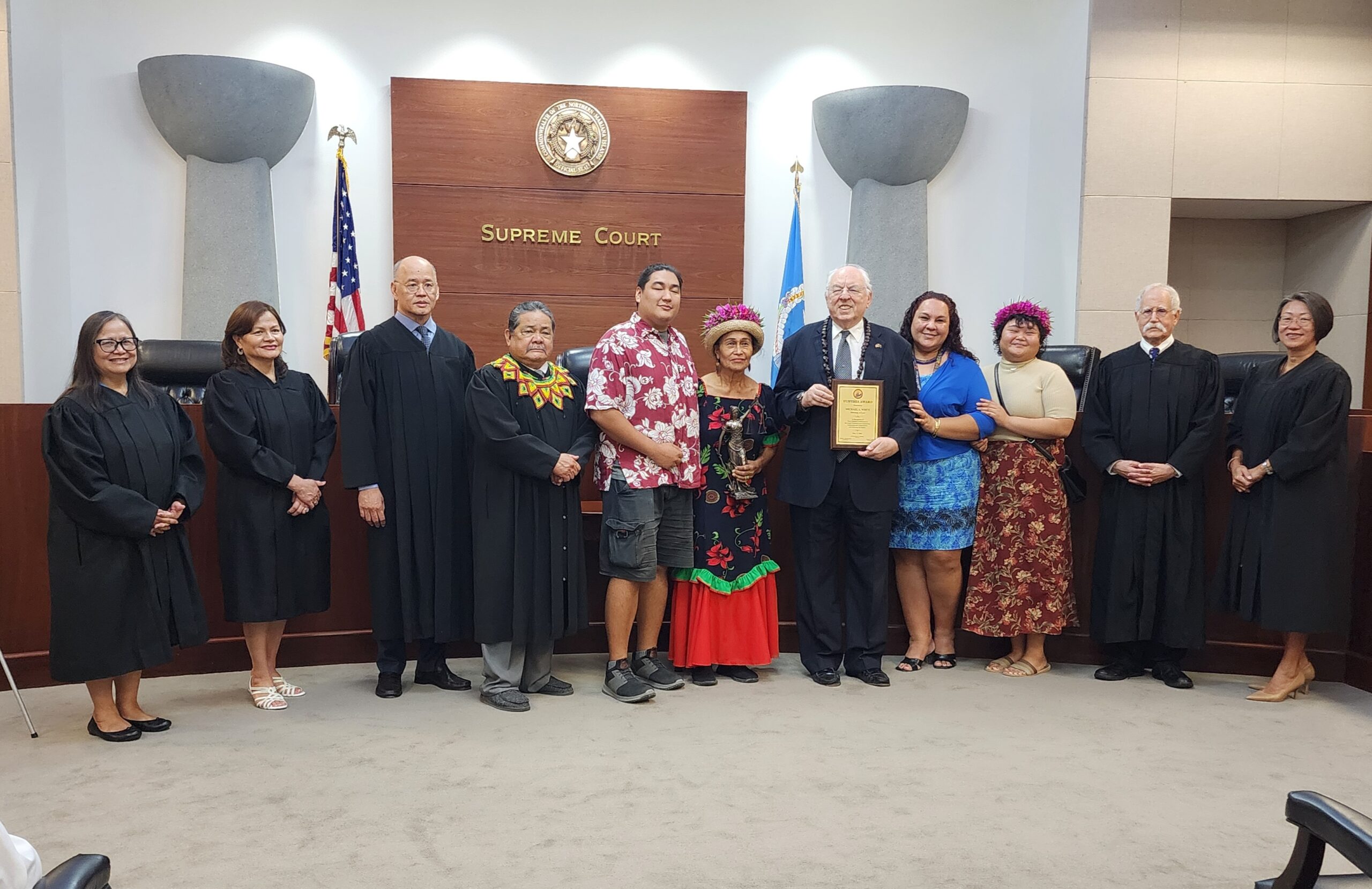 Michael White named CNMI Supreme Court Hustisia awardee - Marianas ...