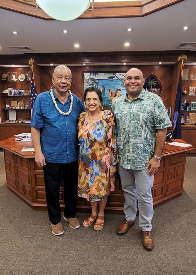 Apatang meets with Guam governor and lt. governor to discuss IGIA ...