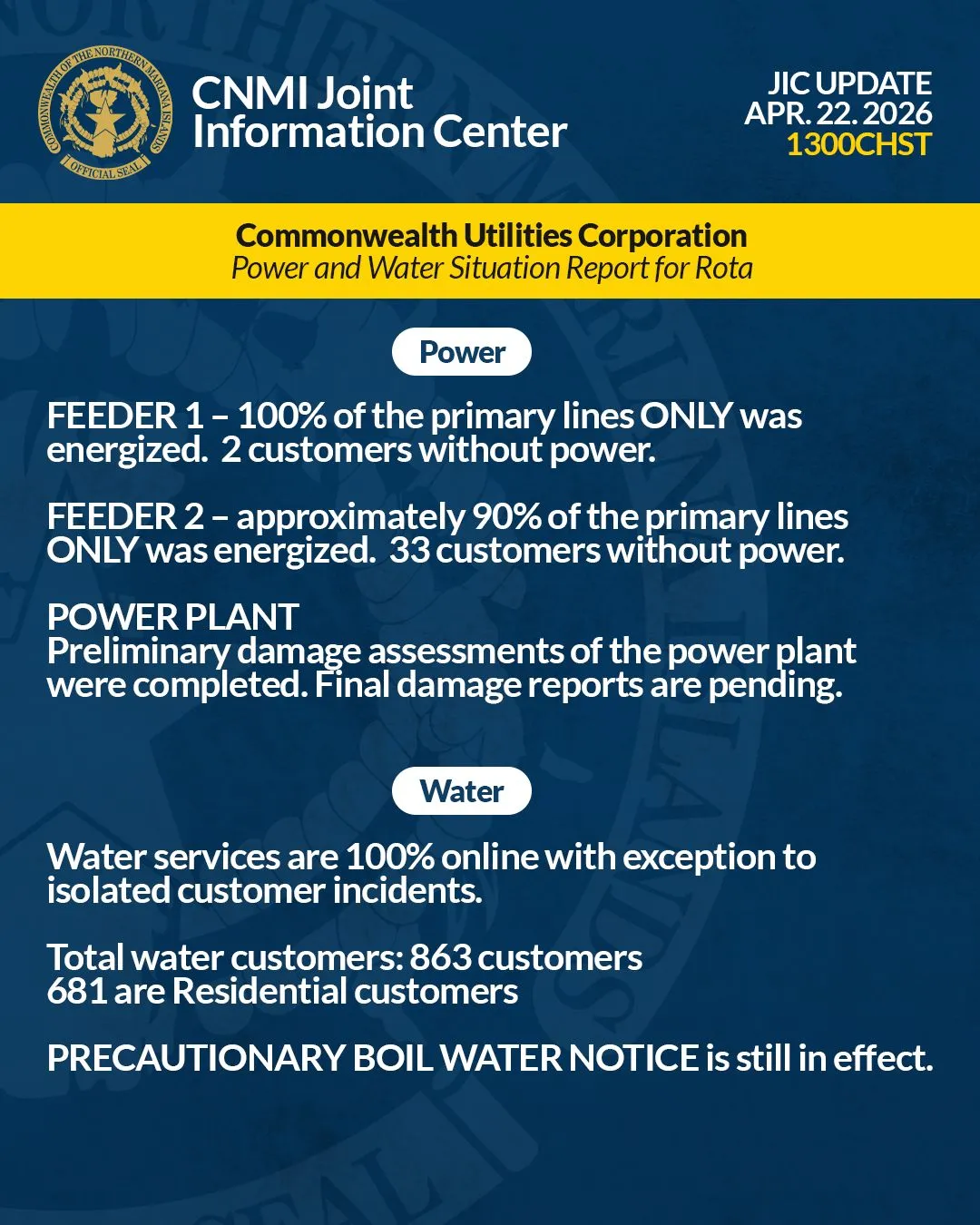 Saipan still in the dark; water and power recovery lags after Sinlaku ...